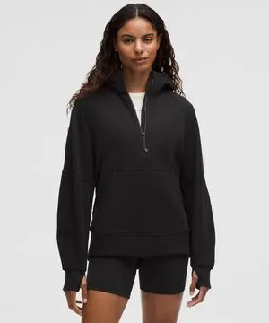 Lululemon Scuba Oversized Half-Zip Hoodie Black