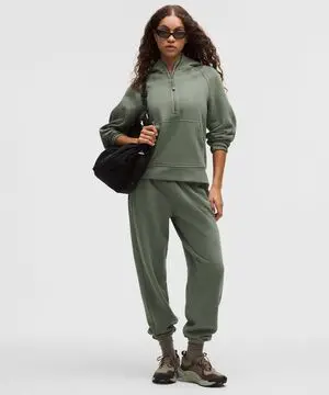Lululemon Scuba Oversized Half-zip Hoodie - Willow Leaf