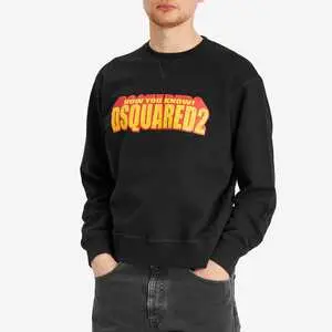 Dsquared2 3d Logo Cool Fit Crew Sweat