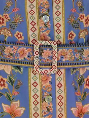 Farm Rio Superbloom Tapestry Dress - Blue