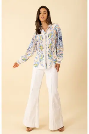 Hale Bob Long Sleeve Kaftans Tunics