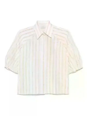 MAZZARELLI Claudia Striped Shirt - Neutrals