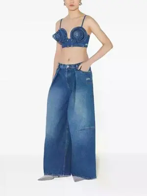 JEAN PAUL GAULTIER Logo-embroidered Jeans
