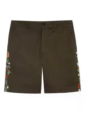 Paul Smith Embroidered Cotton Shorts
