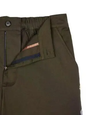 Paul Smith Embroidered Cotton Shorts