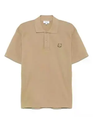 Maison Kitsuné Fox-motif Polo Shirt - Brown