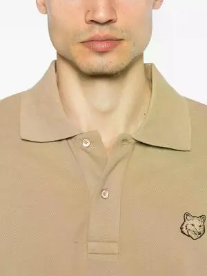 Maison Kitsuné Fox-motif Polo Shirt - Brown