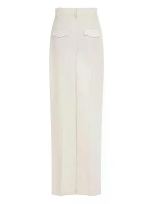 Brunello Cucinelli Linen Wide-leg Trousers