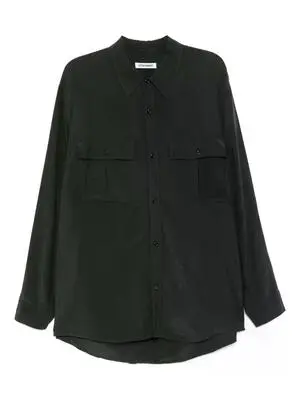 Attachment Fibril Taffeta Patch Pocket Shirt