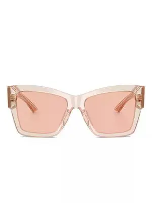 Dolce & Gabbana Printed-arms Sunglasses - Pink