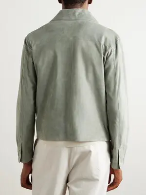 STOFFA Suede Bomber Jacket