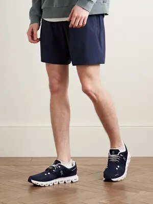 On Cloud 6 Rubber-trimmed Mesh Sneakers - Blue