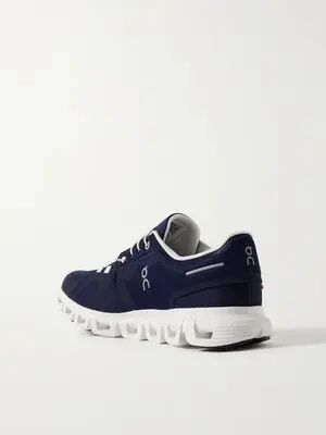 On Cloud 6 Rubber-trimmed Mesh Sneakers - Blue