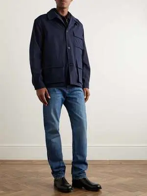 Dunhill Twill Shirt Jacket - Navy