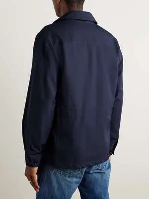 Dunhill Twill Shirt Jacket - Navy