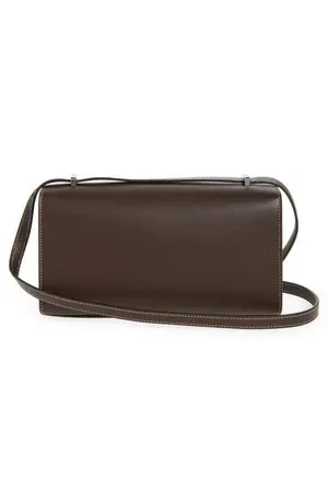 Savette Symmetry 26 Leather Crossbody Bag - Coffee