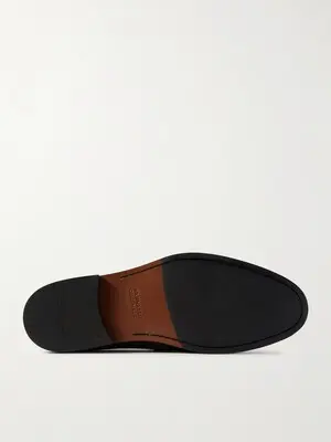 Brunello Cucinelli Suede Penny Loafers - Brown