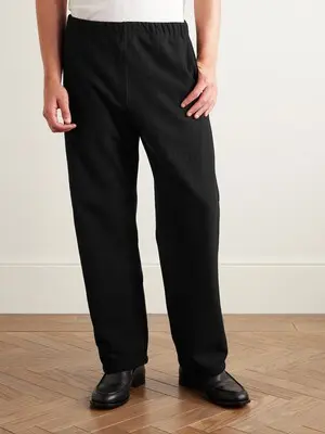 Auralee Straight-leg Cotton-jersey Trousers