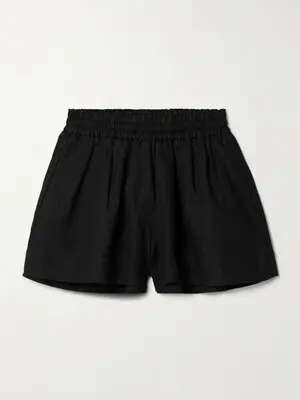 Suzie Kondi Shkip Linen Shorts - Black