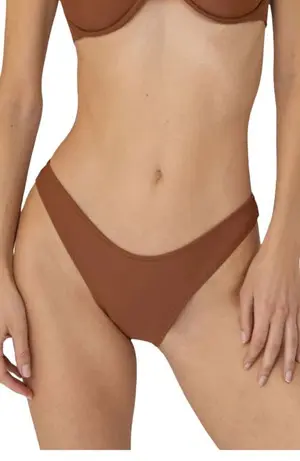 BRIGHT SWIMWEAR Lola Bikini Bottom - Brown
