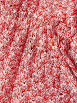 Missoni Metallic Crochet-knit Halterneck Playsuit - Red