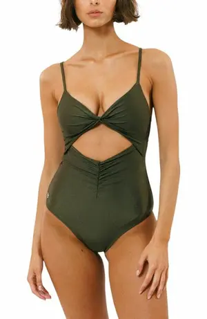 BILIBLOND Jordan One-Piece Swimsuit Shiny Olive
