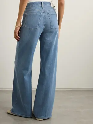 Citizens Of Humanity Lyra Long Mid-rise Wide-leg Jeans - Blue