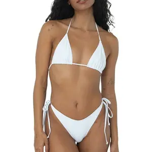 BRIGHT SWIMWEAR Melody Bikini Bottom White