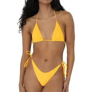 BRIGHT SWIMWEAR Melody Bikini Bottom - Yellow