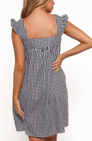 PETAL & PUP Nola Check Mini Dress