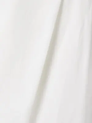 Another Tomorrow Pleated Linen Shorts - White