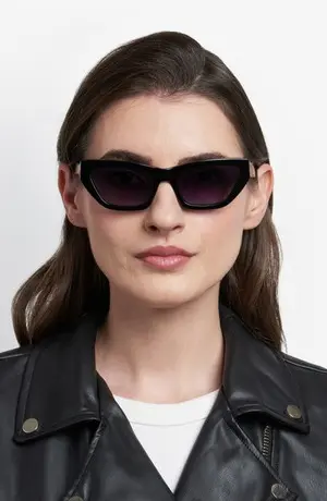 Moschino 55mm Gradient Cat Eye Sunglasses