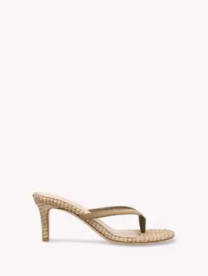 Raffia Stiletto Sandals