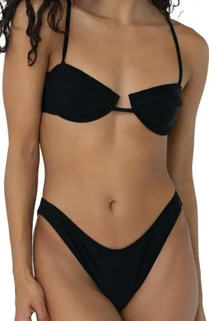 BRIGHT SWIMWEAR Lola Bikini Top - Black