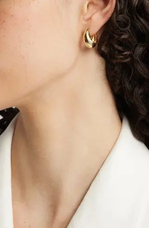 Nordstrom Tapered Huggie Hoop Earrings