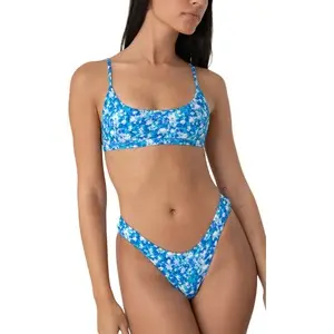 BRIGHT SWIMWEAR Bali Bottom - Aqua Floral