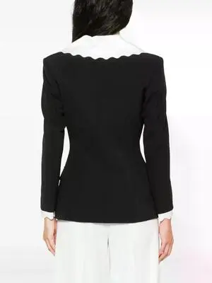 NISSA Contrasting-trim Blazer