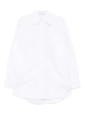 RECTO Double-collar Striped Shirt