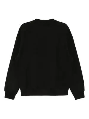 Hugo Stacked-logo Badge Sweatshirt - Black