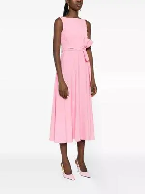 NISSA Bow-detail Midi Dress