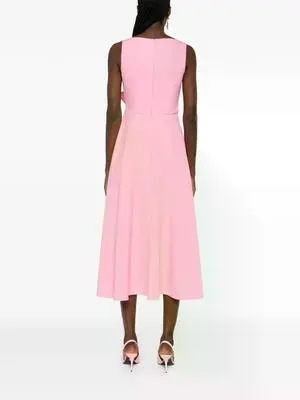 NISSA Bow-detail Midi Dress