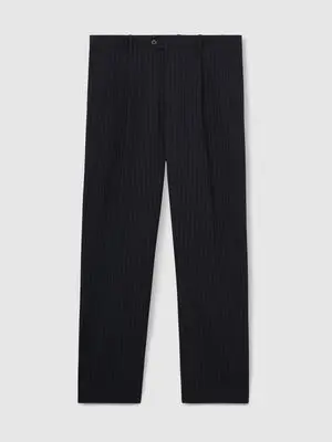 REISS Garrel Straight Leg Pinstripe Trousers