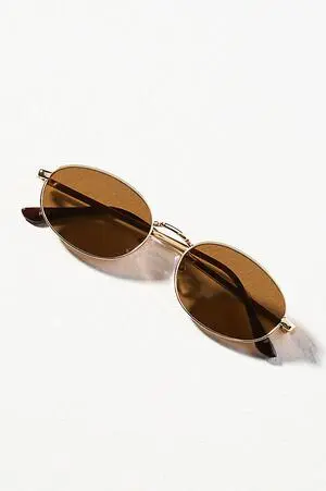 I-SEA I-SEA Oval Wire Sunglasses Gold