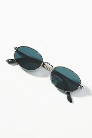 I-SEA Oval Wire Sunglasses - Silver