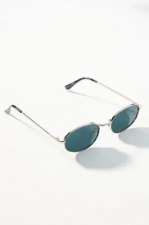 I-SEA Oval Wire Sunglasses - Silver
