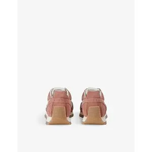 Hogan H 671 Suede Low-top Trainers - Pale Pink