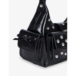 The Kooples Amelia Stud-embellished Leather Shoulder Bag