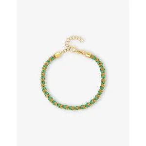 LA MAISON COUTURE Assya Panama Friendship Bracelet - Green