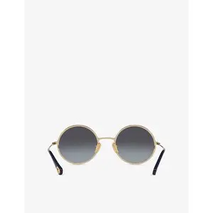 Chloé Ch0230s Round-frame Metal Sunglasses