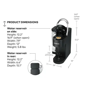KEURIG K Supreme Smart Single Serve Coffee Maker With Wifi Compatibility